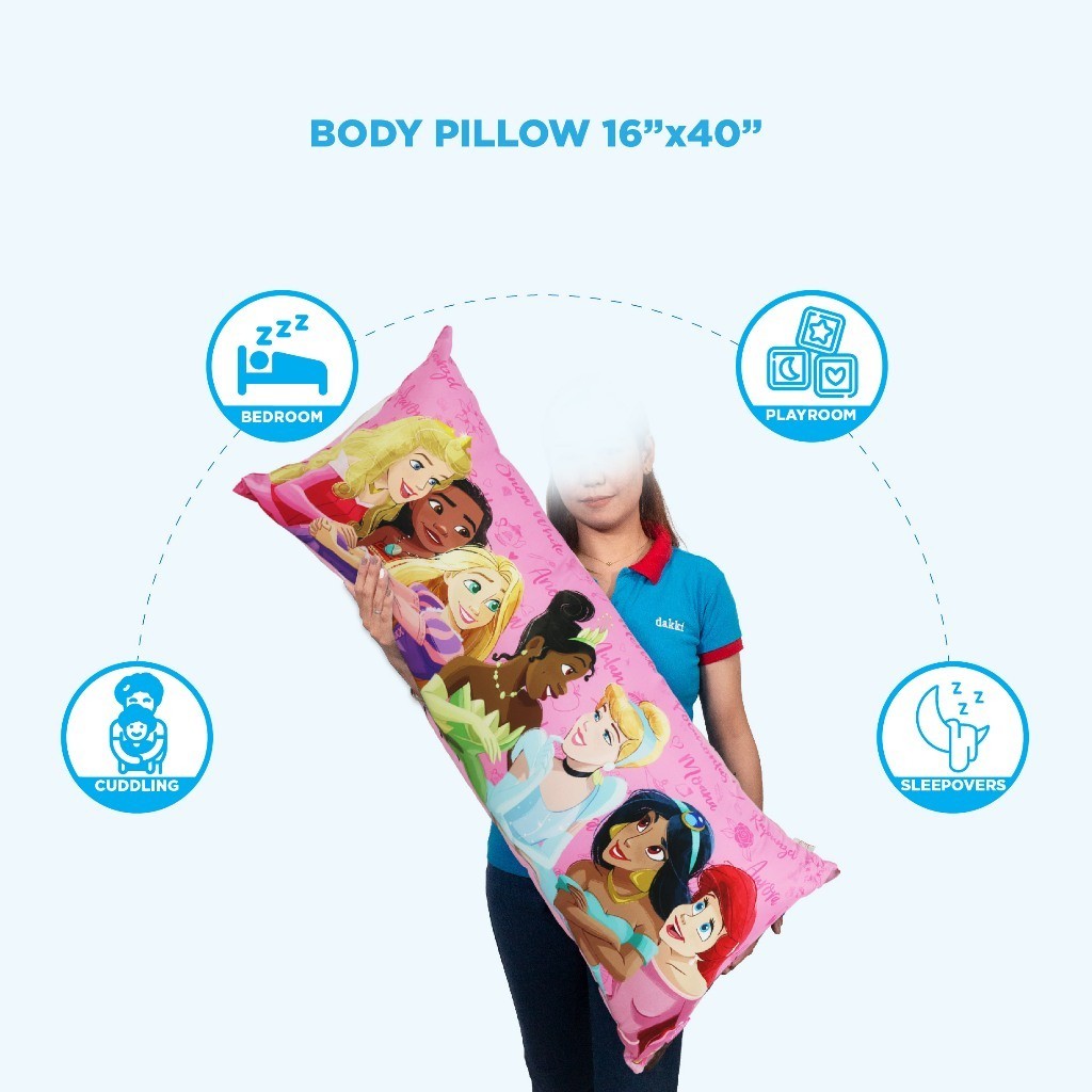 Dakki 16" x 40" Disney Princesses Body Pillow | Shopee Philippines