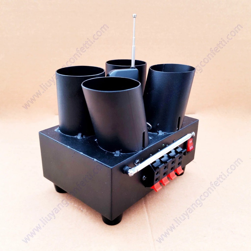 4 Shot Firework Remote Control Stage Pyrotechnic Cold Pyro Fountain ...