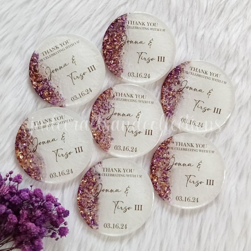 Resin Ref Magnet for Wedding Baptism Christening Debut Birthday ...