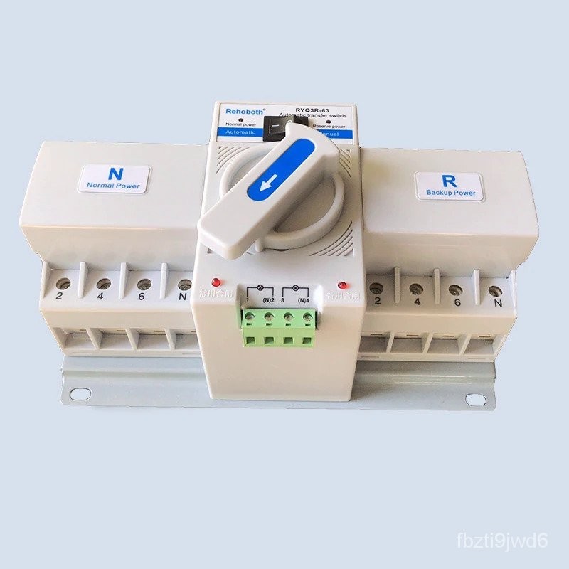 2P AC200V-240V 4P AC350-415V MCCB type Dual Power Automatic transfer ...