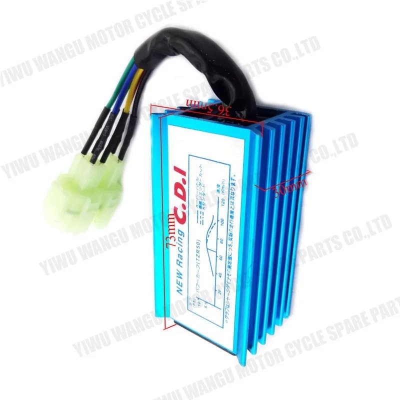EUGB Blue 6 Pin Racing AC CDI GY6 Round Pin Ignition Box For 50cc 90cc ...