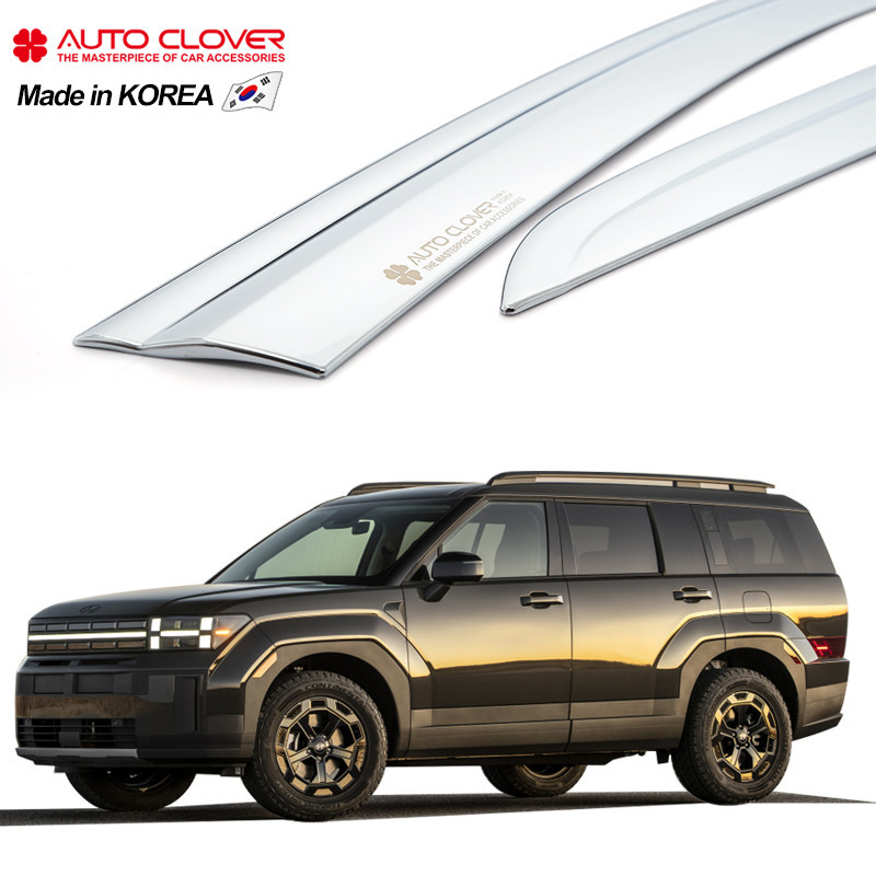 AUTOCLOVER For Hyundai The All New Santafe 2023 Chrome Window Visor Sun ...