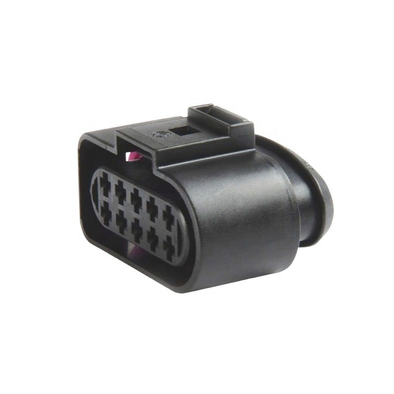 10 Pin 1J0973735 Female 3.5mm Temp Sensor Waterproof Connector For VW ...