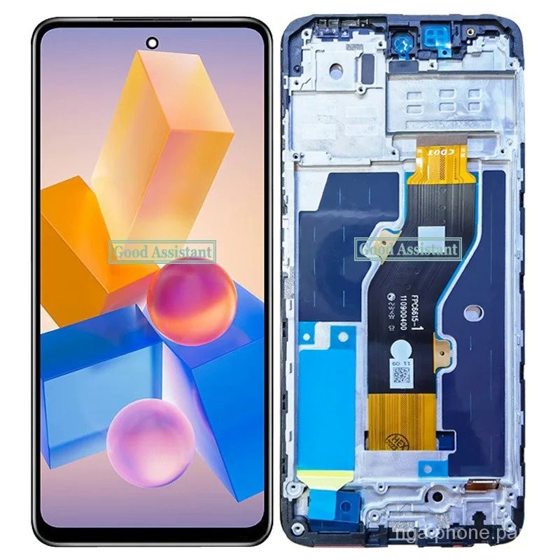 Black 6.56 Inch For Infinix Hot 40i Hot40i X6528 X6528B LCD Display ...