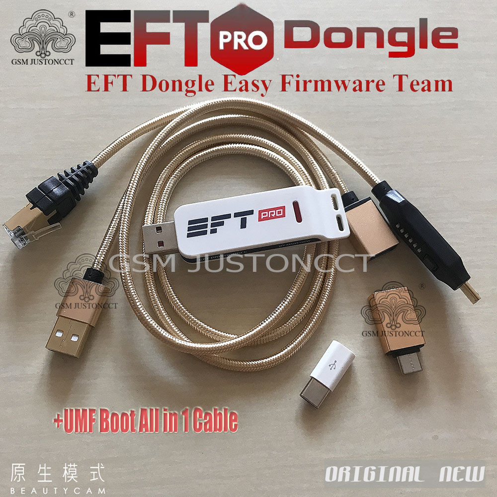 ♛2023 Newest 100% Original EFT Pro DONGLE EASY FIRMWARE TEMA + UMF all boot Cable ( all In One ...