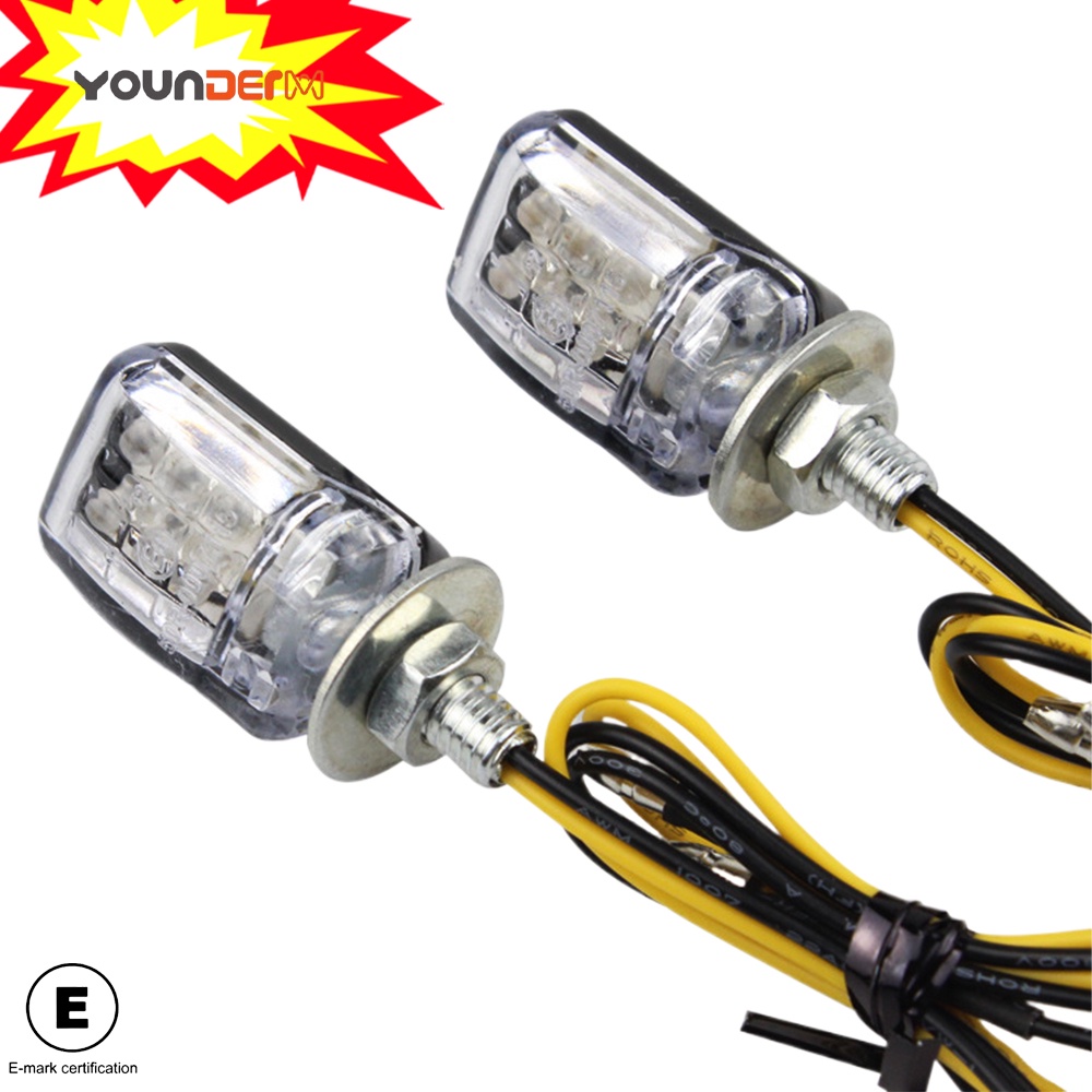 E Mark Series Motorcycle Mini LED Turn Signal Light , Motorcycle ...
