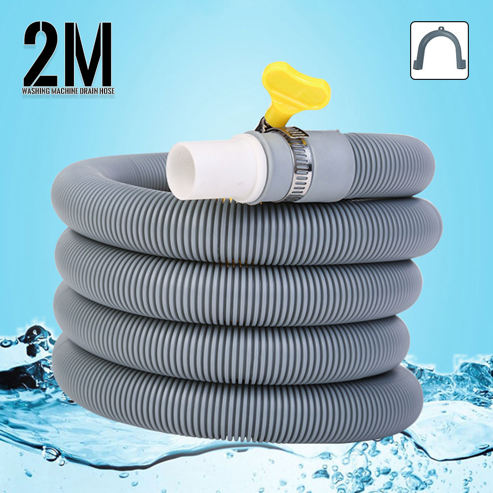 2M Universal Washing Machine Drain Hose Dishwasher Drain Hose Extension ...