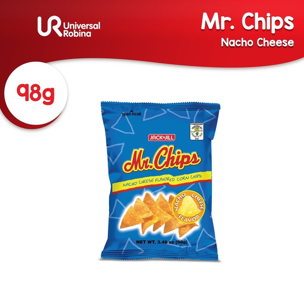 Mr. Chips Nacho Cheese Flavored Corn Chips 98g | Shopee Philippines