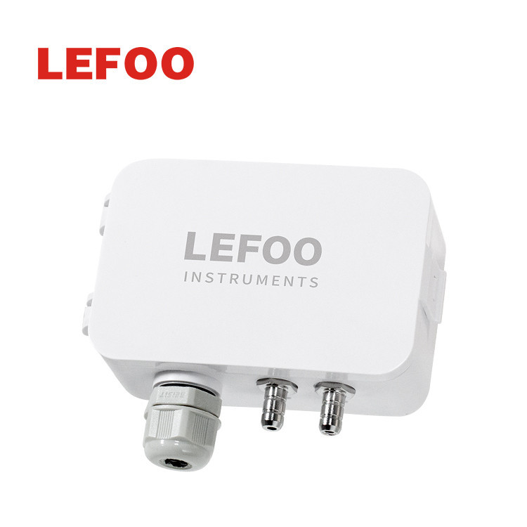 LEFOO LCD Analog RS485 Output Air Differential Pressure Transmitter Low Differential Pressure ...