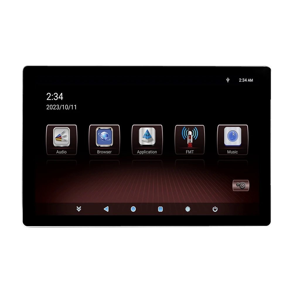 13 Inch Headrest Monitor Touch Screen TV Display IPS RK schema WIFI Car ...