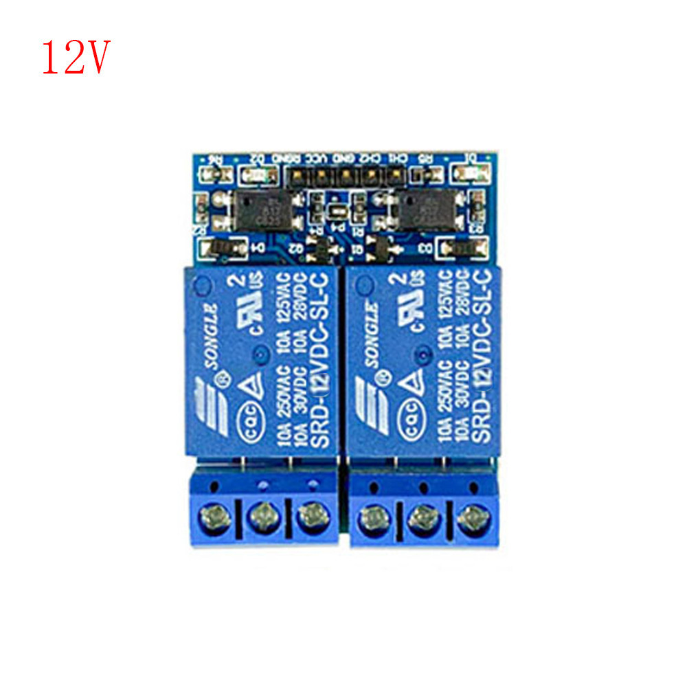☹2 Way Relay Module with Optocoupler Isolation Switch Expansion Board Relay Module for 3.3V/5V ...