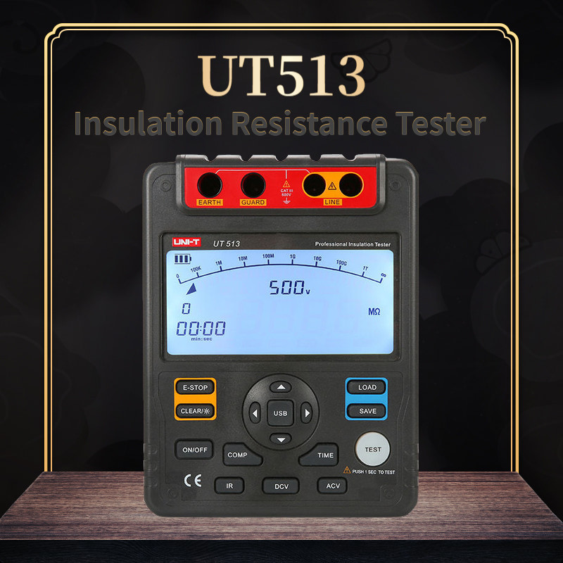 UNI-T UT513 Digital Insulation Tester 2500V Automatic Range Voltmeter ...