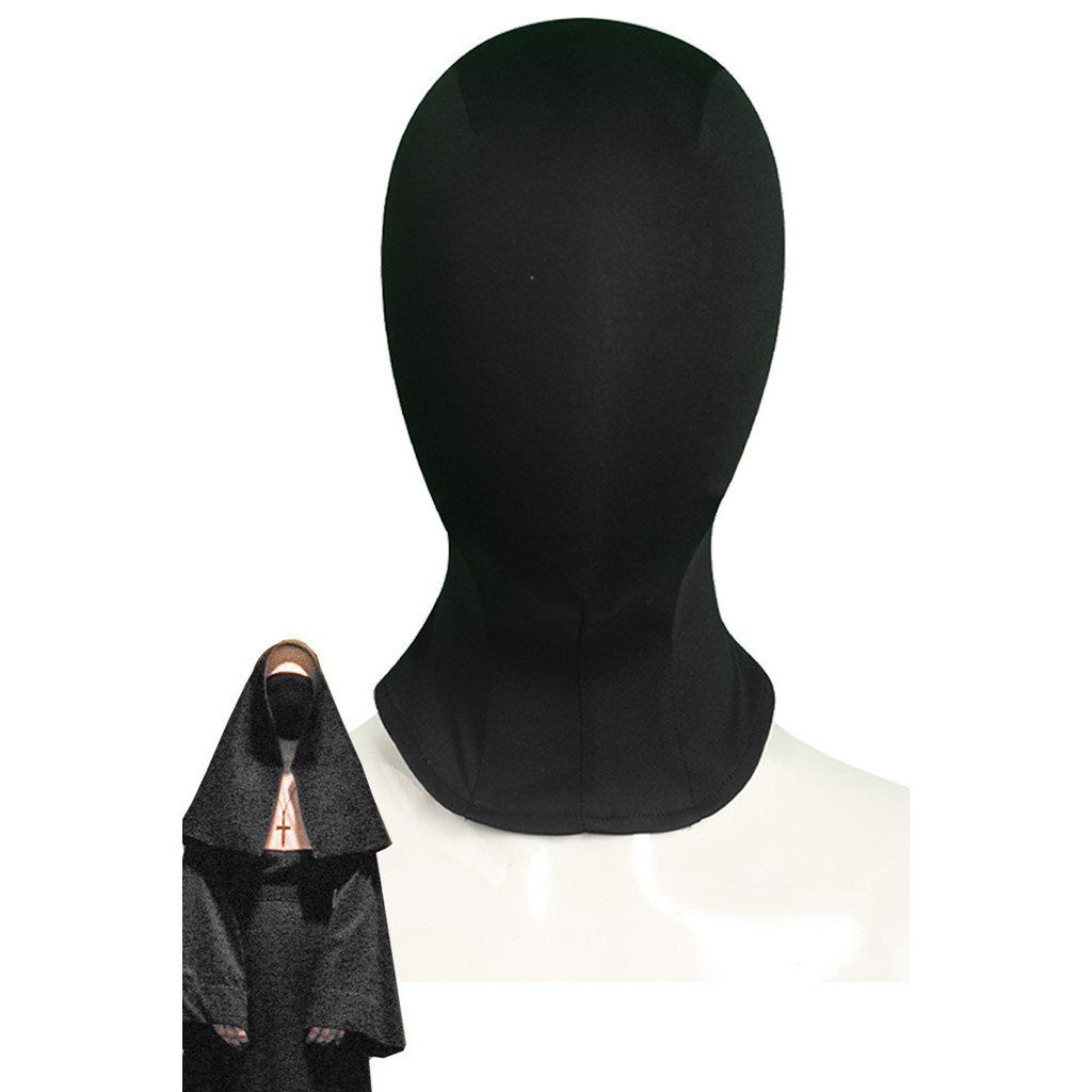 Nun Cosplay Fantasia Black Mask Costume Prop Movie The Nun 2 Disguise ...
