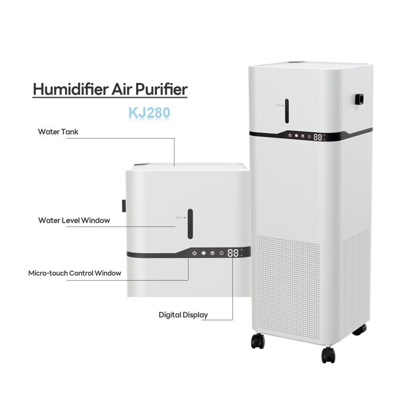 Genuine Latest No Mist humidify 3L tank Household 2 in 1 air purifier ...