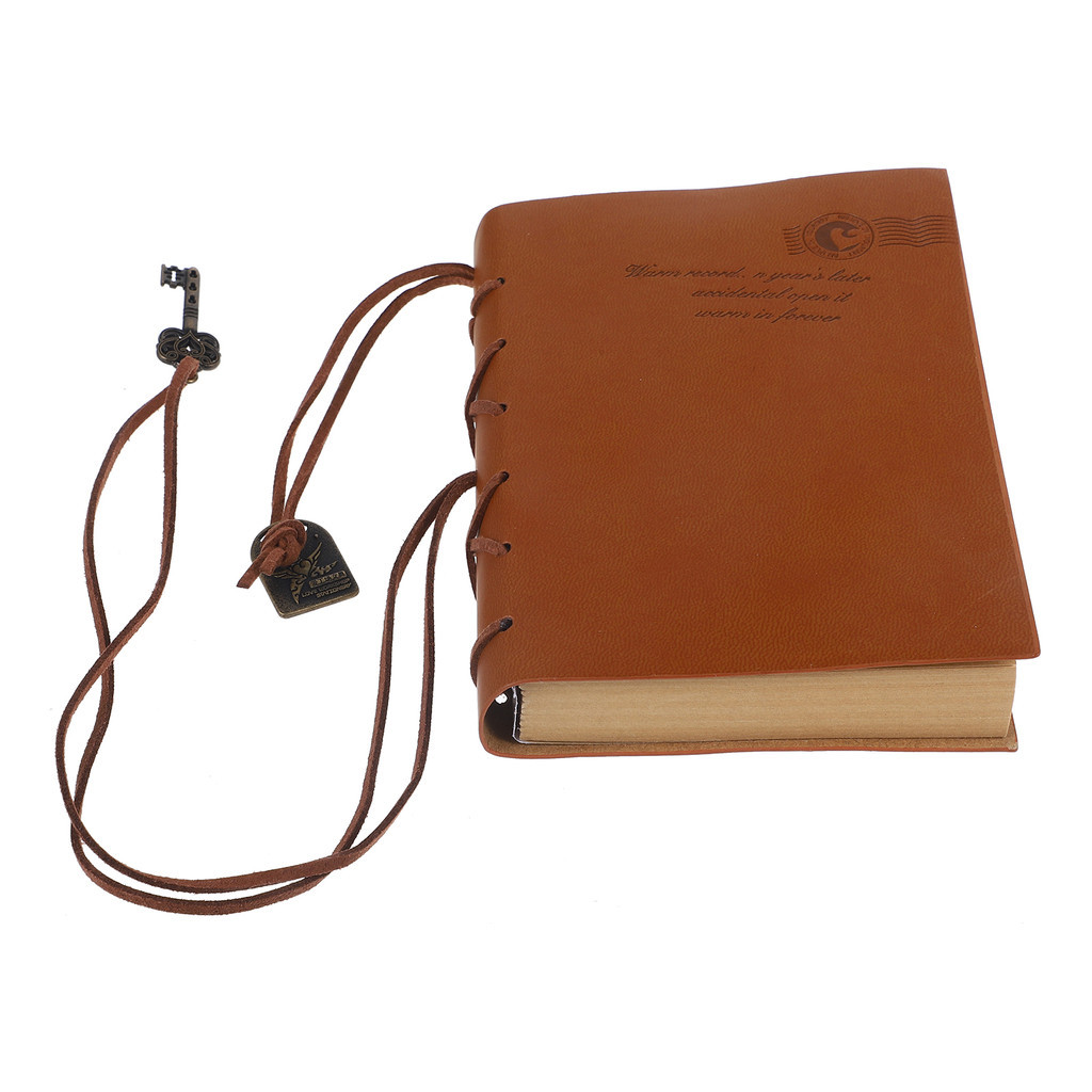 ☮Note Pads PU Cover Notebook Blank Journal Travel Diary Periodicals ...