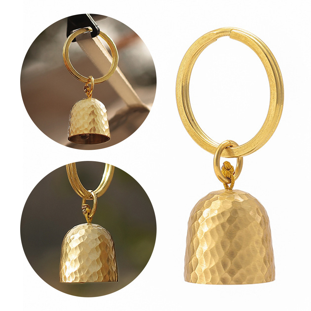 ♜Brass Key Chain Bell Outdoor Brass Wind Chime Exquisite Brass Bell ...