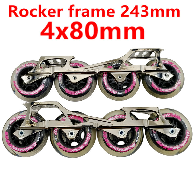 Free shipping roller skate frame rockered frame with wheel installed ...