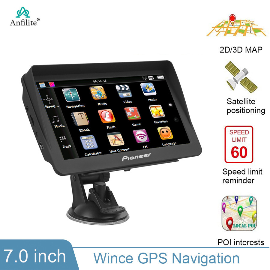 ☟7 Inch Car Gps Navigation 256M+8GB Sat Nav latest Free Map Navitel ...
