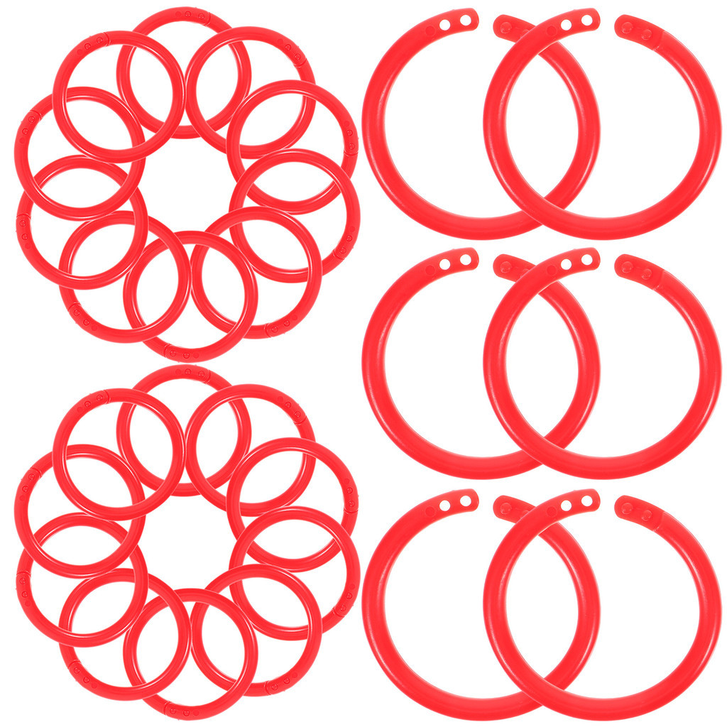 Plastic Key Flexible Book Binder Ring Scrapbook Photo Album Diy Key Fob ...