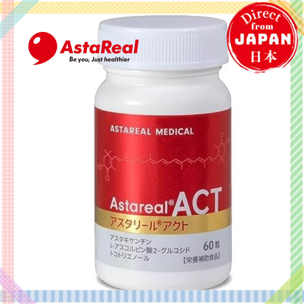 AstaReal ACT (60 Capsules) Astaxanthin Vitamin Anti-aging Health ...