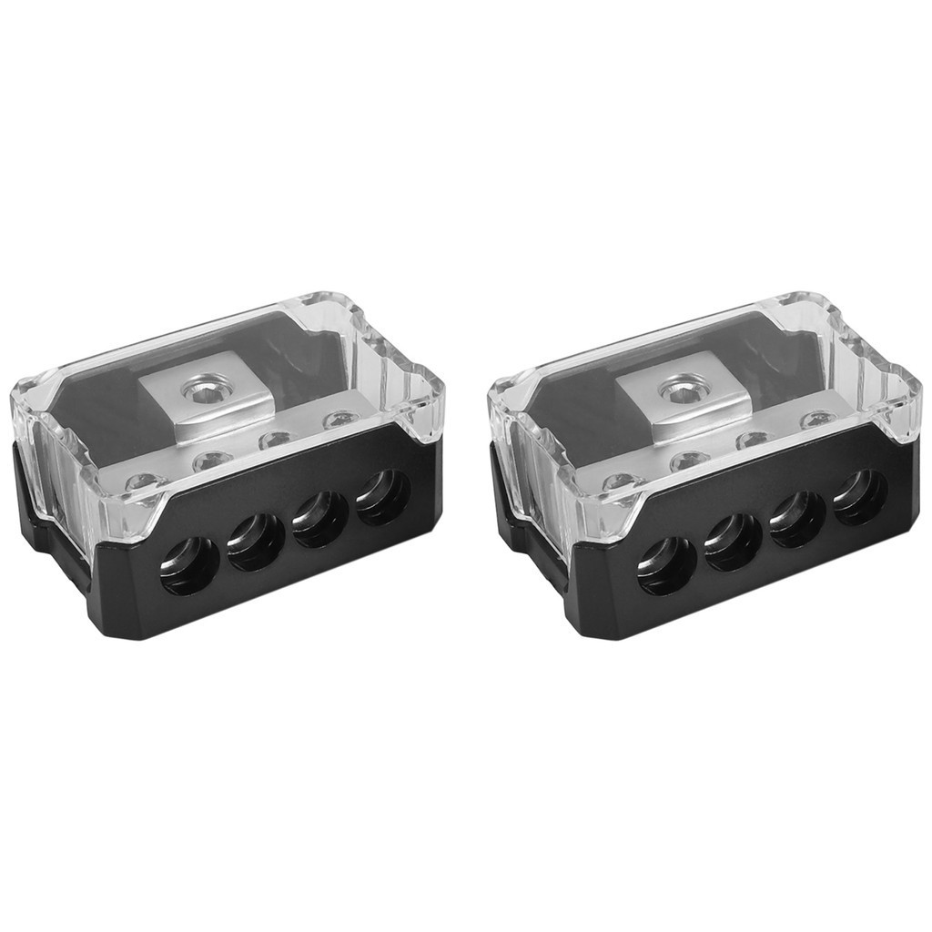 4Way Power Distribution Block 0/2/4 AWG Gauge in 4/8/10 Gauge Out Car ...