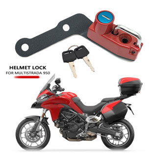 ☮Motorcycle Helmet Lock Helmet Lock Mount Hook with 2 Keys Fit For ...