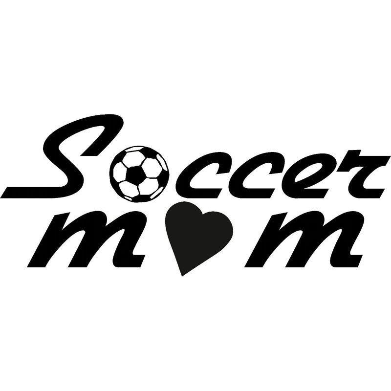 22.9CM*9.7CM Soccer Mom Decal Bumper Sticker For Car Creative Sticker ...