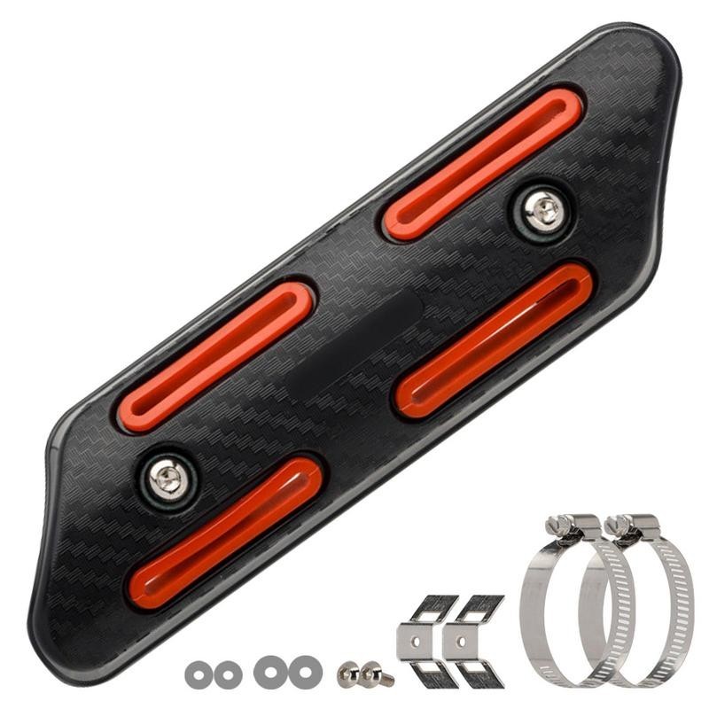 ☟Anti-Scalding Shell Motorcycle Muffler Exhaust Carbon Fiber Protector ...