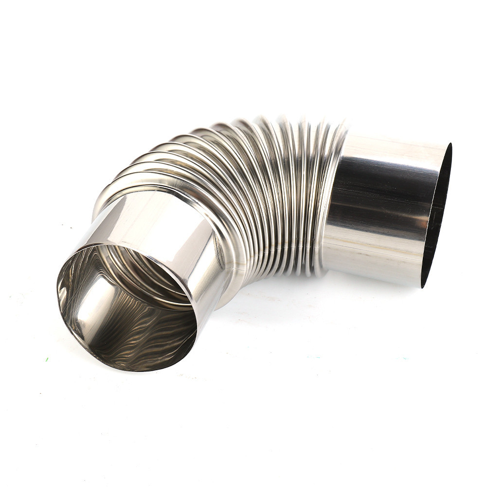 ┲1PC 50/60/70mm Elbow Pipe Stainless Steel 90 Degree Elbow Chimney ...