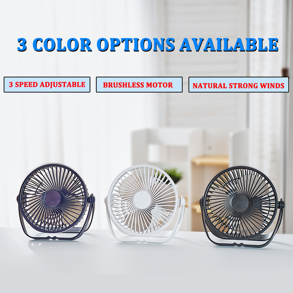 USB Mini Electric fan rechargeable Portable Camping small fan USB desk ...