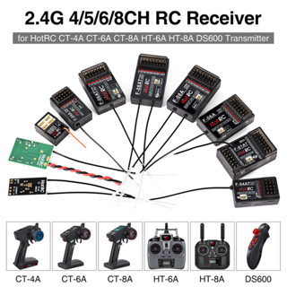 HotRC 4/5/6/8CH RC Receiver 2.4GHz with Gyro for CT-4A CT-6A CT-8A HT-6A HT-8A DS600 T♥ | Shopee ...