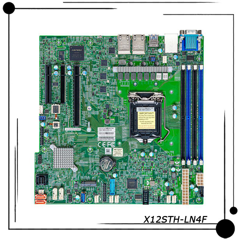 For Supermicro Single-way LGA1200 Server Motherboard Four Gigabit ...