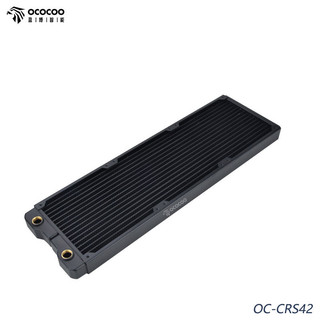 OCOCOO 420mm Copper Radiator G1/4 Thread Black Suitable For 140mm Fan ...