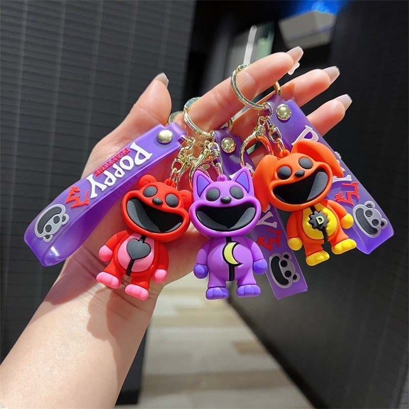 Smiling Critters keychain Cartoon Hopscotch Catnap Bearhug Key Chain ...