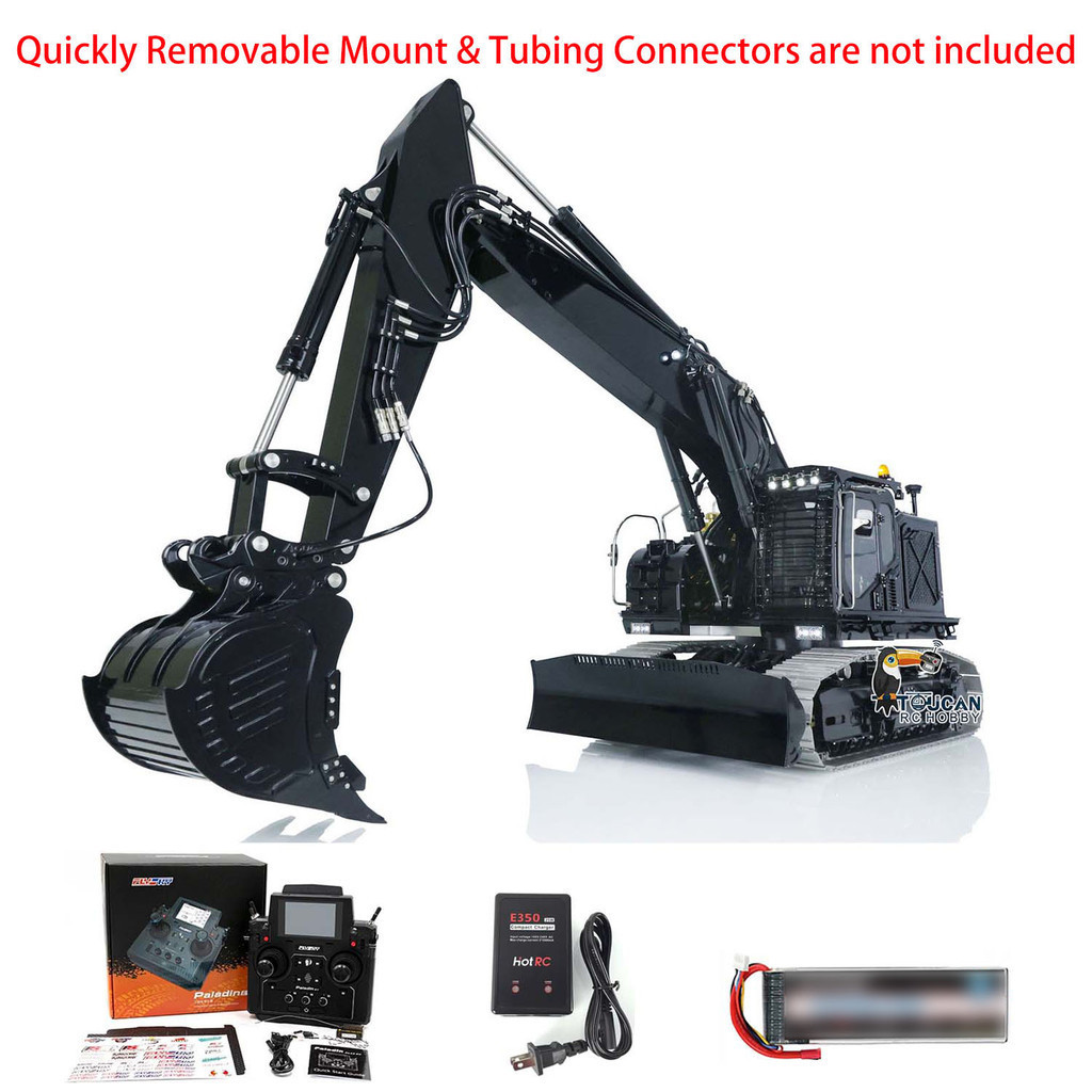 ☇LESU 1/14 Aoue Et35 Hydraulic RC Excavator Pl18Ev Radio Control Truck ...