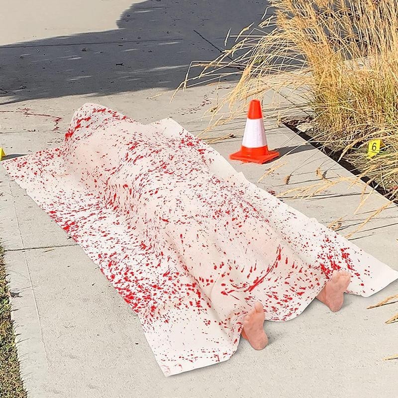 ⚕Dead Body Props Outdoor Death Body Corpse Props Creepy Haunted House ...