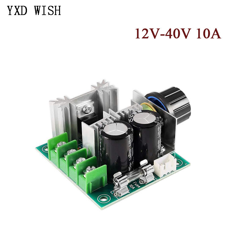 ☟Motor Speed Control DC 12-40V 12V-40V 10A PWM Motor Speed Control Switch Controller Volt Regula ...