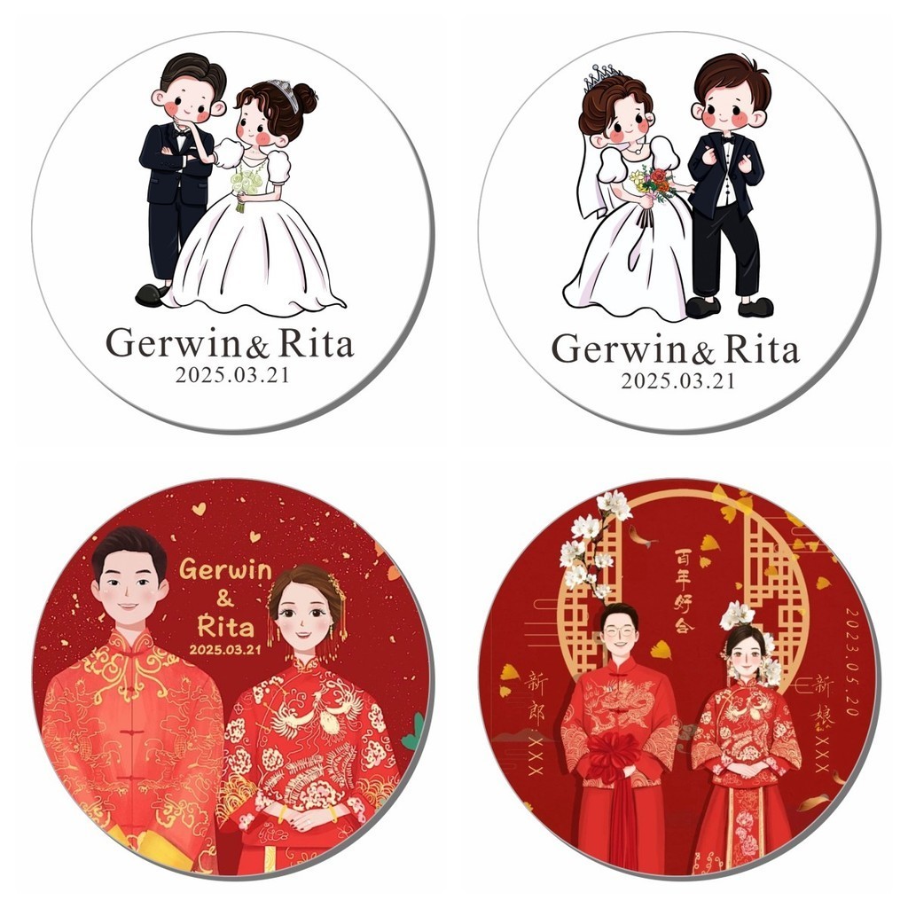 ★Waterproof Wedding Sticker Thank You Stickers Custom Label Wedding ...