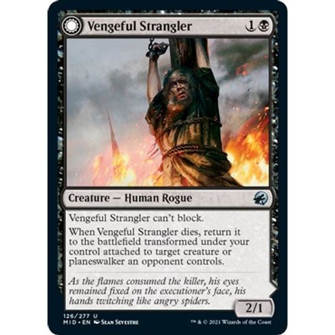 Vengeful Strangler // Strangling Grasp - Magic The Gathering (MTG ...