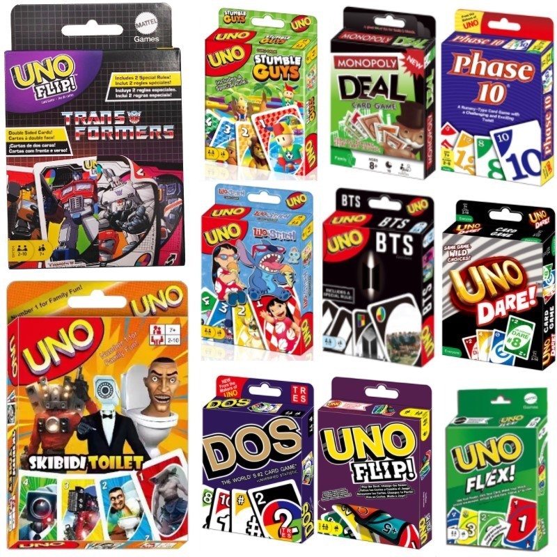 UNO TRANSFORMERS Matching Card Game Minecraft Multiplayer Family Party ...