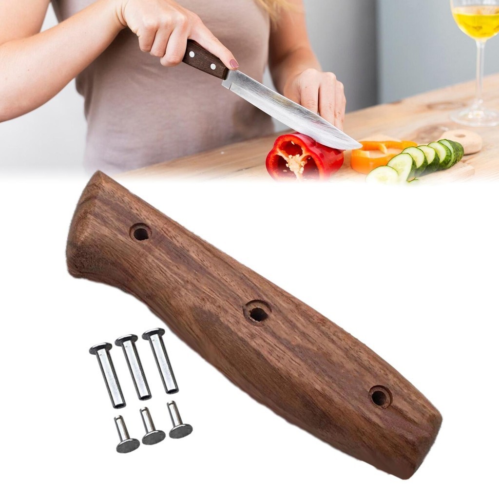 Wood Knife Handle Chef Cutter Handle Comfortable Grip Kitchen Cutter ...