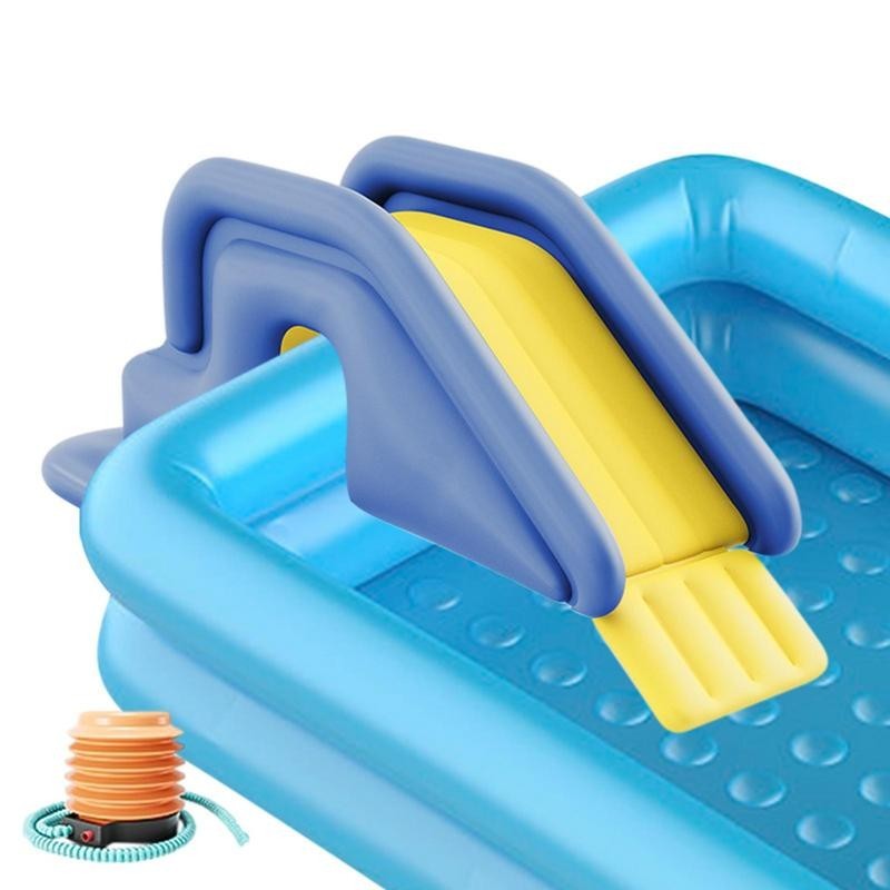 Inflatable Pool Slide Kids Fun Outdoor Anti-Tipping Waterpark Slides ...