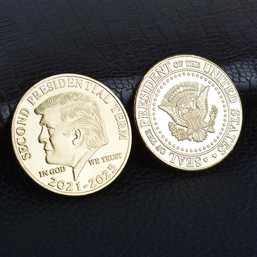 ۩Trump Fan Coin Trump Coin Trump Mugshot Golden Proof Coin Collectible ...