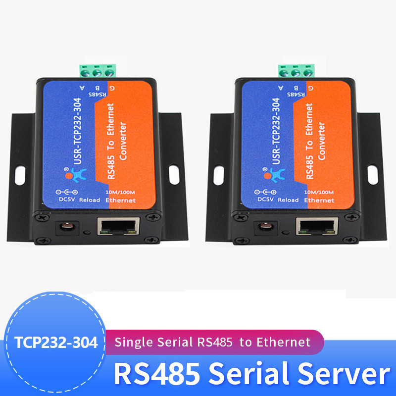 2pcs Usr Tcp232 304 Serial Rs485 To Tcpip Ethernet Server Converter Module With Built In Webpa 5575