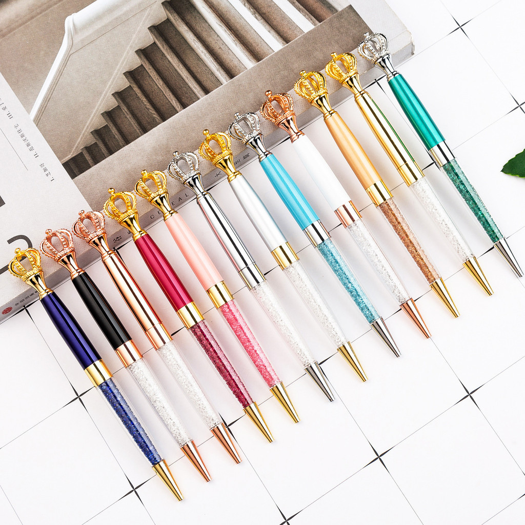Ellen Brook 1 PCS Creative Multicolor Crown Ballpoint Pen Business ...