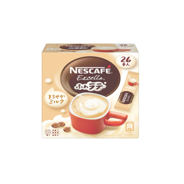 Nestle Japan Nescafe Excella Fluffy Latte Mellow Milk 26P | Shopee ...