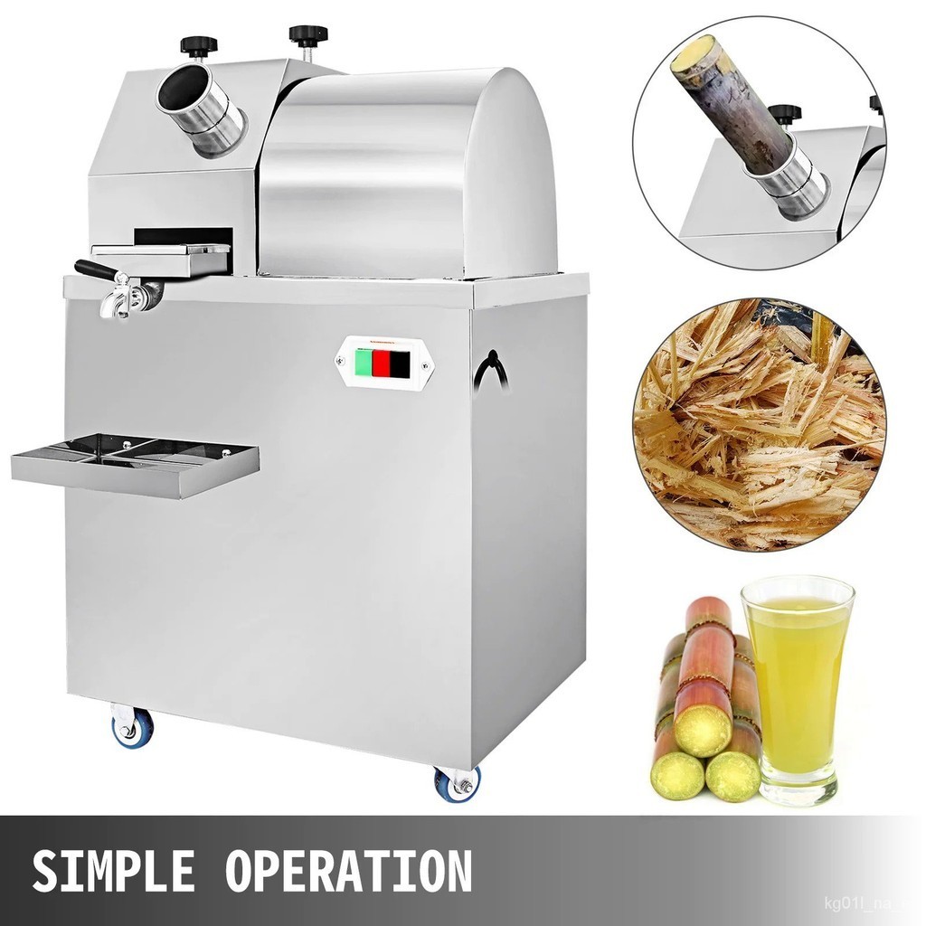 VEVOR Automatic Sugarcane Press Electric Juicer 20RPM Sugar Cane Grind ...