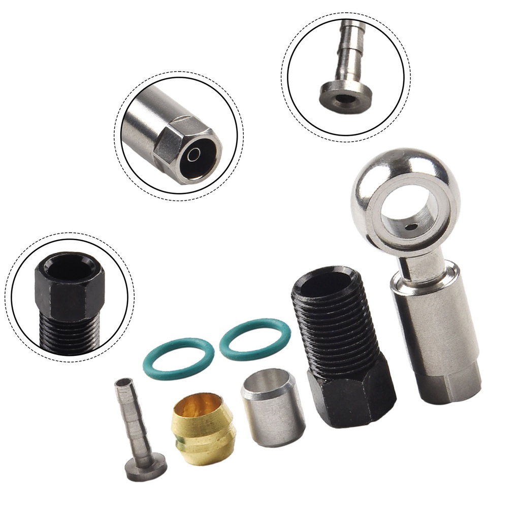 ☢Bike Cable End Banjo Set Connector For Shimano Hydraulic Disc Brake ...