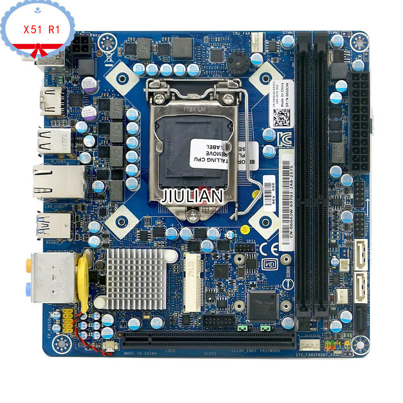 ★6G6JW H61 LGA1155 V2 DDR3 Mini-ITX For Dell Alienware X51 R1 Motherboard 06G6JW CN-06G6JW In G ...