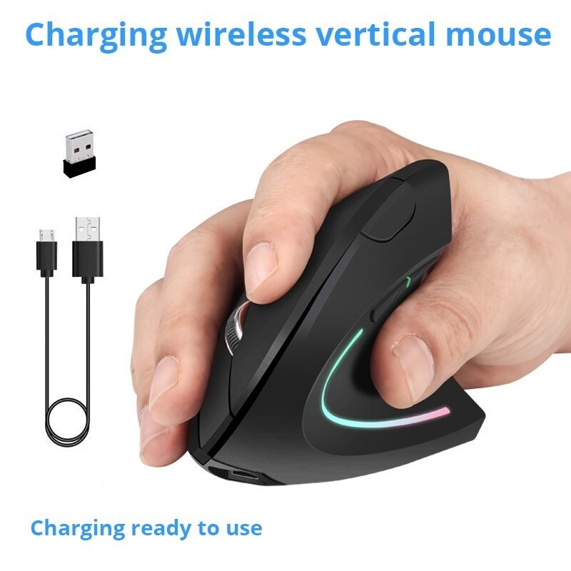 ⊹Logitech New Style Right Hand Fifth Generation Vertical Wireless Wired ...